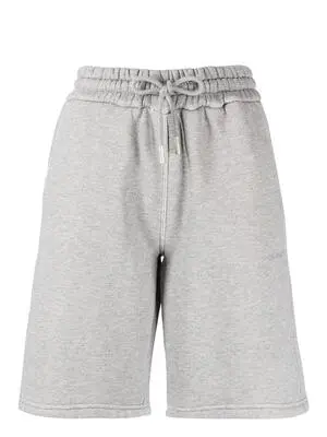 Off-White Diag-stripe Drawstring Shorts - Grey