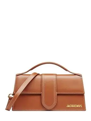 Jacquemus Jacquemus Le Grand Bambino Leather Crossbody Bag Light Brown