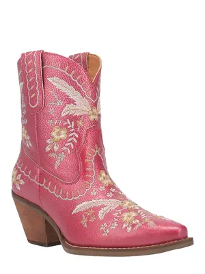 DINGO Dingo Primrose Western Boots Fuchsia Metallic