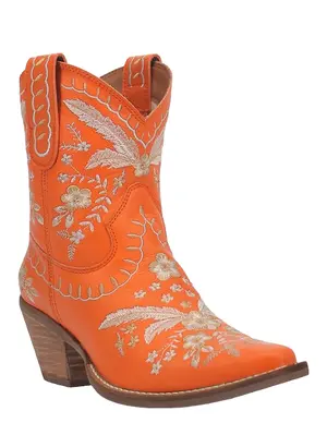 DINGO Dingo Primrose Western Boots Orange
