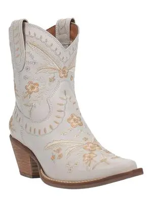 DINGO Primrose Western Boots - White