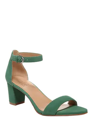 Naturalizer Naturalizer Vera Ankle Strap Sandals Lilypad Green Suede