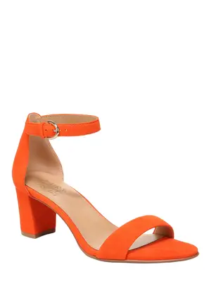 Naturalizer Naturalizer Vera Ankle Strap Sandals Orange Suede