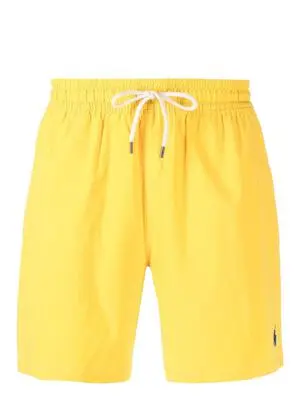 Polo Ralph Lauren Logo Drawstring Swim Shorts - Yellow