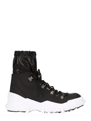 Dolce & Gabbana Elasticated Lace-up Boots - Black