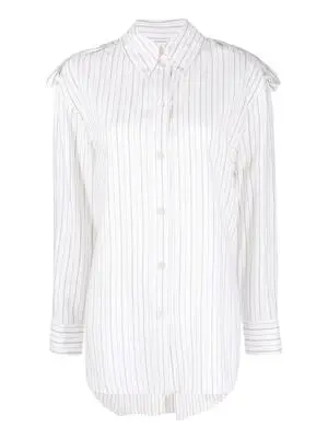 Isabel Marant Pinstripe Button-front Shirt - Neutrals