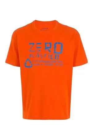 OSKLEN Zero Plastico Print T-shirt - Orange