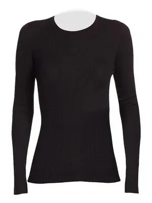 Theory Mirzi Refined Merino Wool Sweater - Black