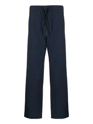 OFF DUTY Embroidered-logo Drawstring-waist Track Trousers - Blue