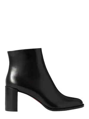 CHRISTIAN LOUBOUTIN Adoxa 70 Leather Ankle Boots - Black