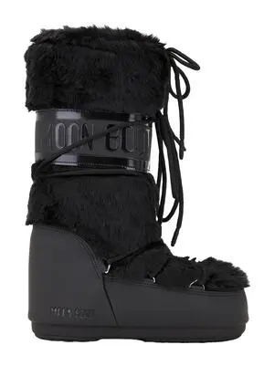 Moon Boot Icon Classic Faux Fur Boots - Black
