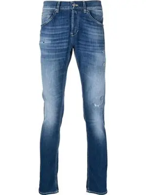 DONDUP Stonewashed Slim Jeans - Blue