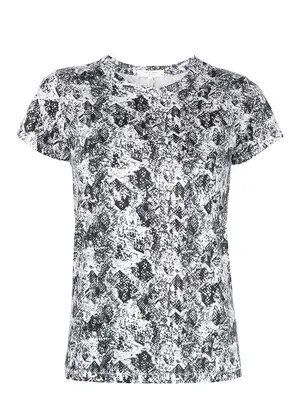 Rag & Bone Snakeskin Print T-shirt - Black
