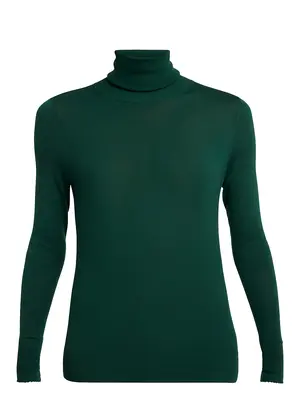 Chloé Turtleneck Wool Sweater - Deep Pine