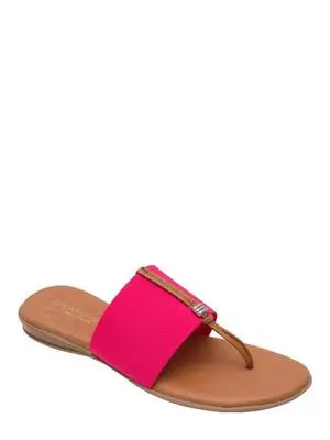 Andre Assous André Assous Featherweights™ Slide Sandal Fuchsia Fabric