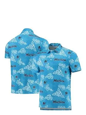 Reyn Spooner Miami Marlins Performance Polo - Blue