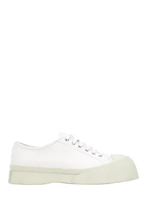 Marni Pablo Leather Flatform Sneakers - White