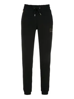 Emporio Armani Studded Logo Track Pants - Black