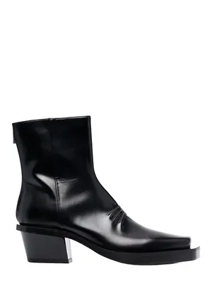 1017 Alyx 9sm Leone Leather Ankle Boots - Black