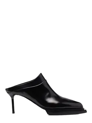 1017 Alyx 9sm Leather 85mm Mules - Black
