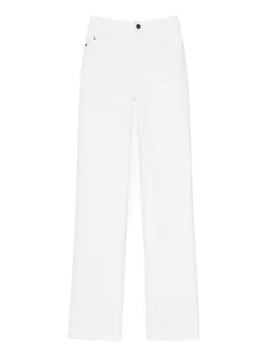 Lafayette 148 New York Wyckoff Wide-leg Jean - White