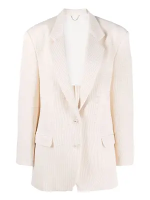 Magda Butrym Single-breasted Blazer - Neutrals