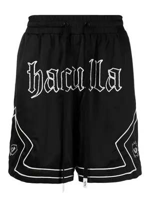 HACULLA. Gothic Track Shorts - Black