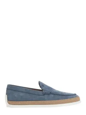 TOD'S Suede Tv Espadrilles - Light Blue