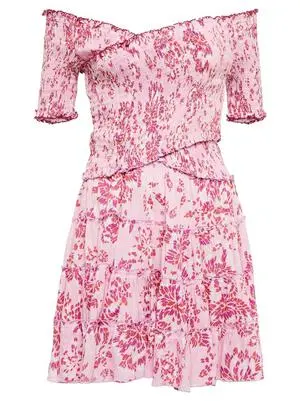Poupette St Barth Soledad Printed Mini Dress - Multicoloured