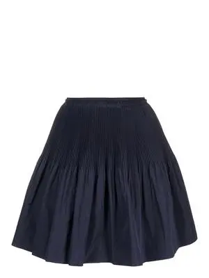 Red Valentino A-line Pleated Skirt - Blue