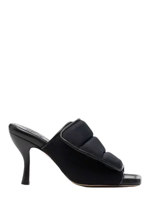 GIABORGHINI Padded Leather High Heel Sandals - Black