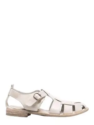 Officine Creative Cut-out Detailed Leather Sandals - Neutrals