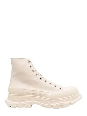 Alexander McQueen Alexander McQueen Tread Slick Lace-Up Boots Neutrals