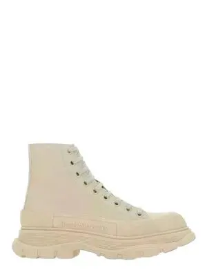 Alexander McQueen Tread Slick Lace-up Boots - Neutrals
