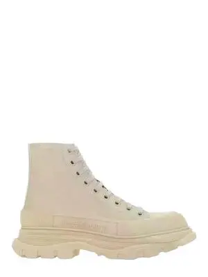 Alexander McQueen Tread Slick Lace-up Boots - Neutrals