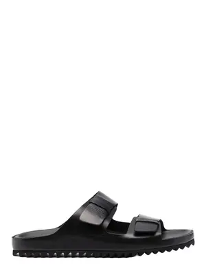 Officine Creative Double Strap Flat Sandals - Black