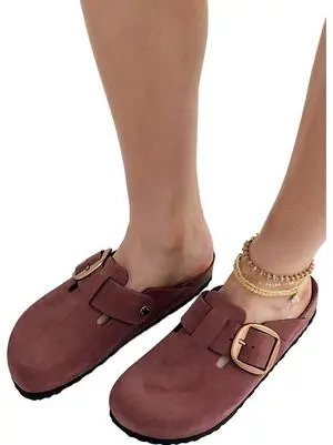 BIRKENSTOCK Boston Big Buckle Clogs - Pepper
