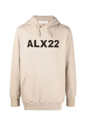 1017 Alyx 9sm Logo-print Hoodie - Neutrals