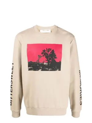 1017 Alyx 9sm Joshua Graphic-print Sweatshirt - Neutrals