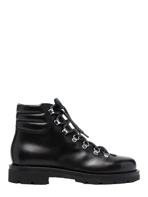 SCAROSSO Catherine Leather Boots - Black