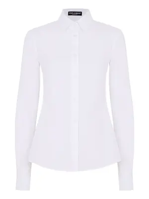 Dolce & Gabbana Button-up Poplin Shirt - White