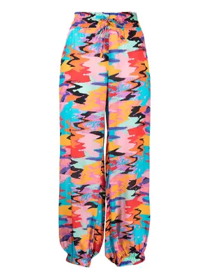 SOLID & STRIPED Solid & Striped Graphic-Print Trousers