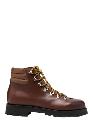 SCAROSSO Catherine Lace-up Boots - Brown