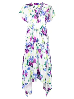 Kenzo Floral-print Midi Dress - Multicolour