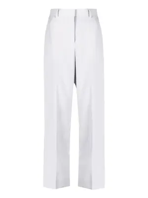 Sacai Side-stripe Straight-leg Trousers - Grey