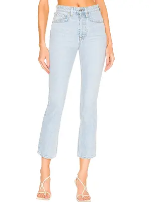 GRLFRND Karolina High Rise Straight Leg Jeans - Palomar
