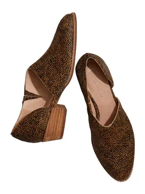 Madewell Lucie Calf Hair Shoes - Toffee Multi