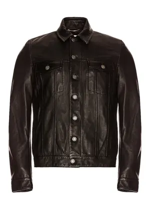 Saint Laurent Classic Leather Jacket - Black