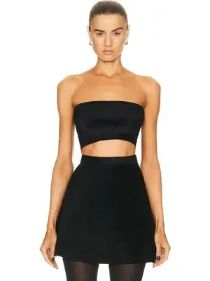 Alaïa Velvet Bandeau Top - Noir