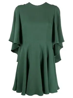 Valentino Garavani Flared Mini Dress - Green